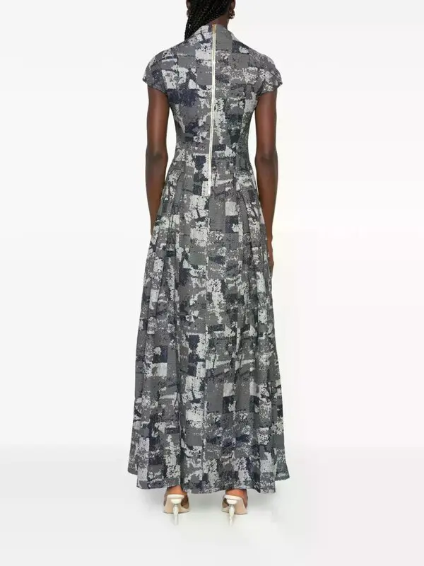 Leen Mougrhabi Rania Abstract-print Maxi Dress