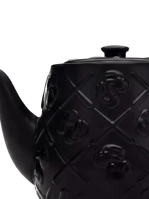 KAWS Embossed-pattern Ceramic Teapot - Black