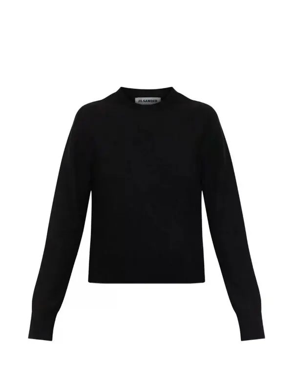 JIL SANDER Ribbed-trim Wool Crew Neck Sweater