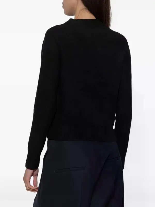 JIL SANDER Ribbed-trim Wool Crew Neck Sweater