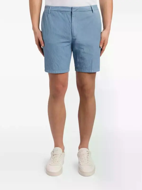 DONDUP Crinkled Effect Bermuda Shorts - Blue