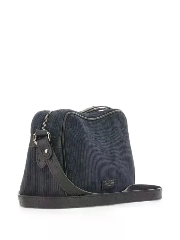 GIANNI CHIARINI Cora Ribbed Shoulder Bag - Blue