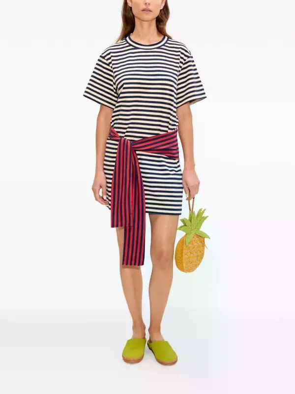 SIMONMILLER Lottie Striped T-shirt Dress - Blue