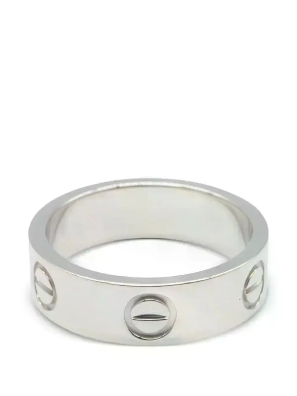 Cartier 18k White Gold Love Ring - Silver