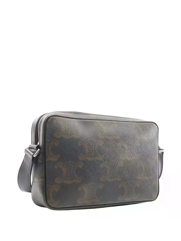 Celine Triomphe Canvas Messenger Bag - Black