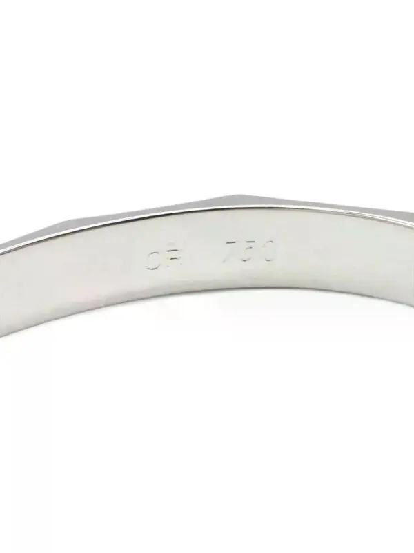 Boucheron 18k White Gold Facette Cuff Bracelet