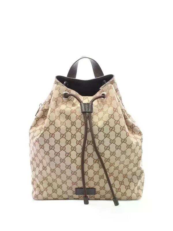 Gucci 2010s Gg Canvas Backpack - Neutrals