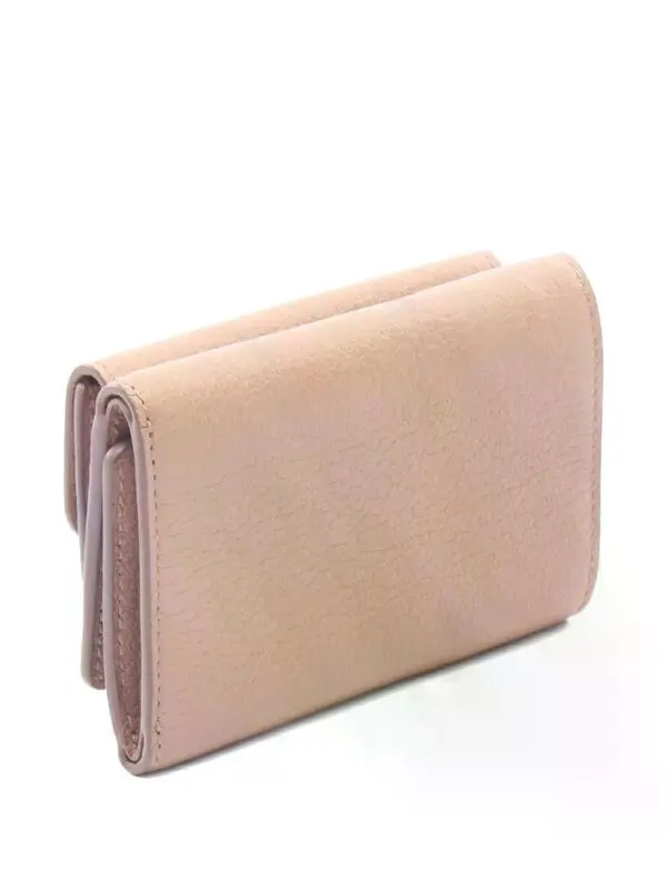 Miu Miu 2010s Madras Trifold Wallet - Neutrals