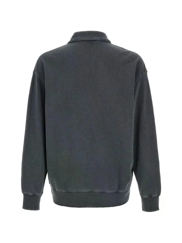 Carhartt Work In Progress Harper Garment-dyed Zip-fastening Polo Shirt - Grey