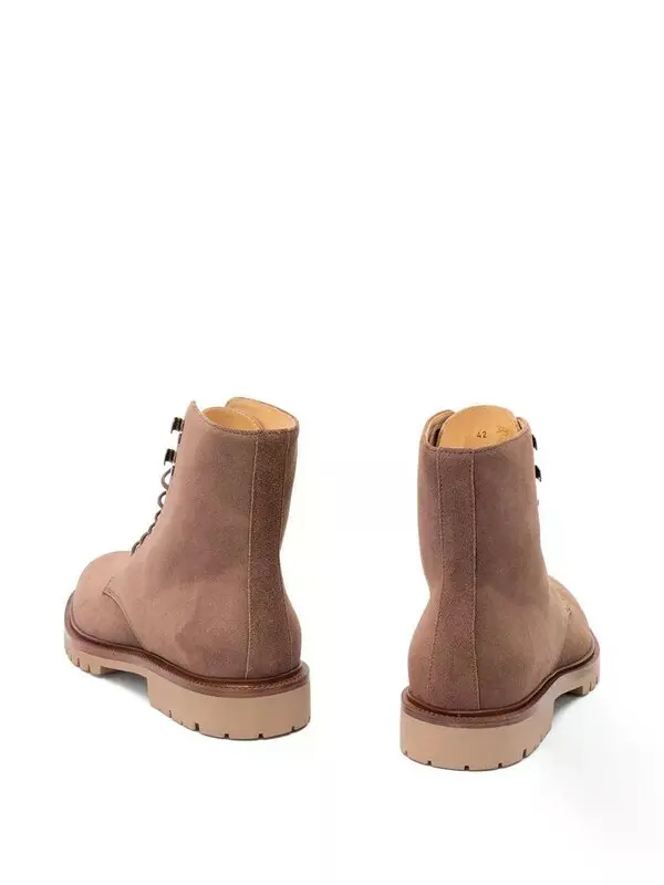 Brunello Cucinelli Lace-up Suede Boots - Brown