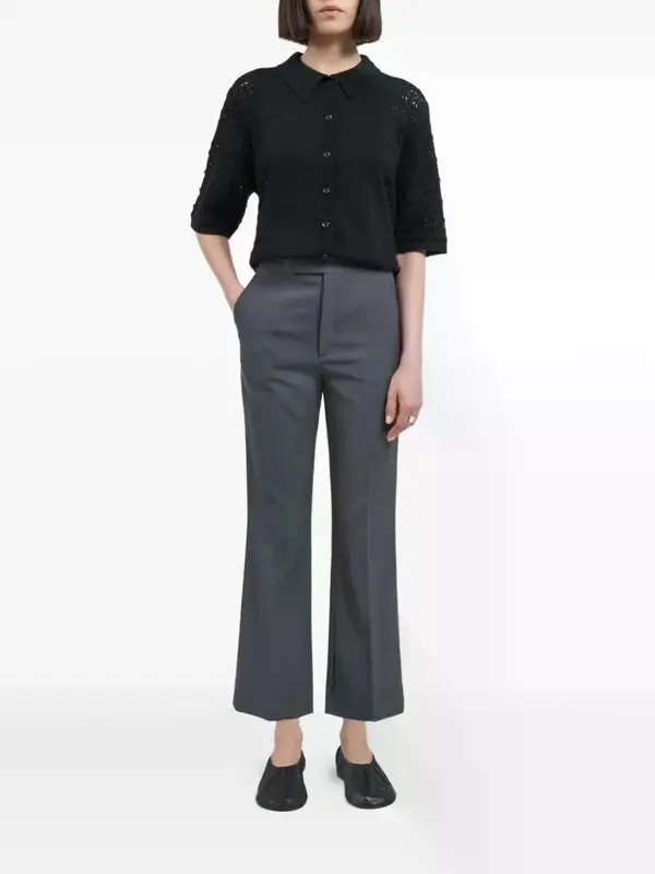 Maria Mcmanus High-waisted Cropped Trousers