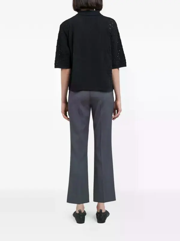 Maria Mcmanus High-waisted Cropped Trousers