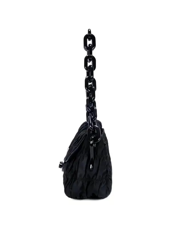 Prada Tessuto Gaufre Chain Shoulder Bag