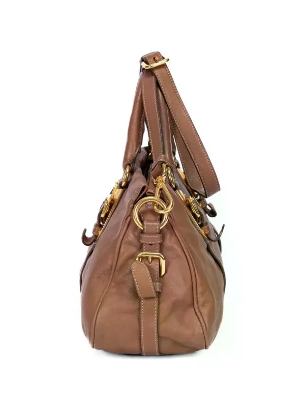 Prada Logo-motif Shoulder Bag - Brown