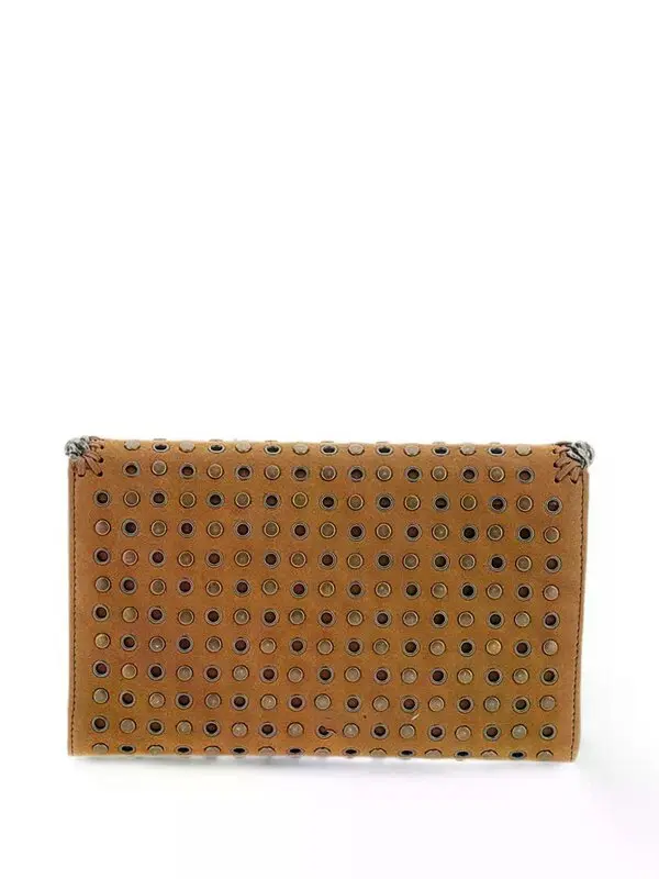 Stella McCartney Alter Suede Shoulder Bag With Eyelet Embellishment