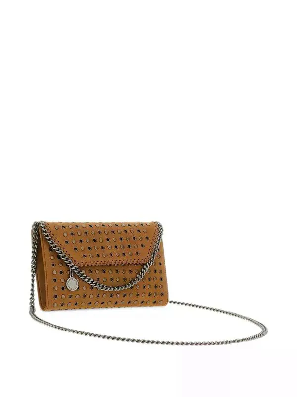 Stella McCartney Alter Suede Shoulder Bag With Eyelet Embellishment