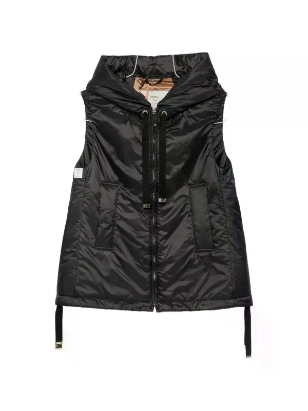 Max Mara The Cube Hooded Gilet - Black