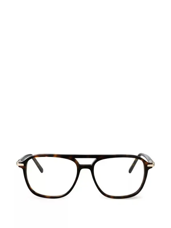 FERRAGAMO Tortoiseshell-effect Double-bridge Glasses - Brown