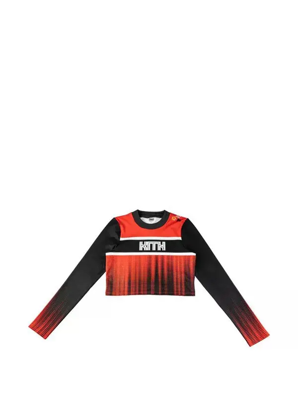 Kith Valen Surge Logo-print Top - Black