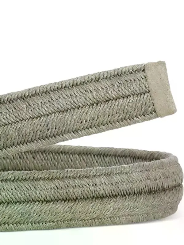 Orciani Woven Rope Belt With Silver-tone Buckle