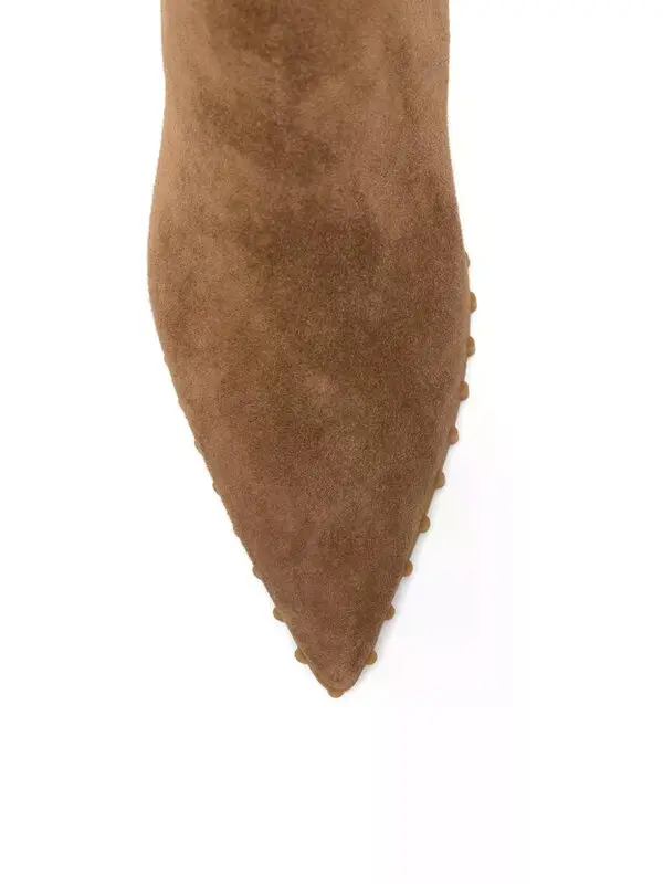 RAYLA K Suede Pointed-toe Ankle Boots