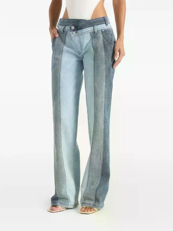 Manière De Voir Jacinda Panelled Jeans - Blue