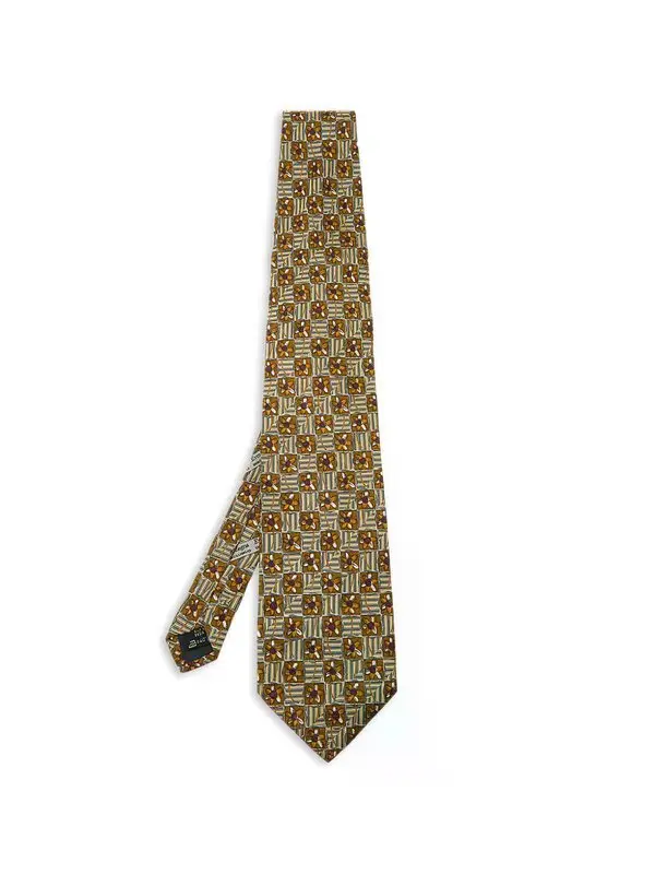 Ermenegildo Zegna Floral-print Silk Jacquard Tie - Multicolour