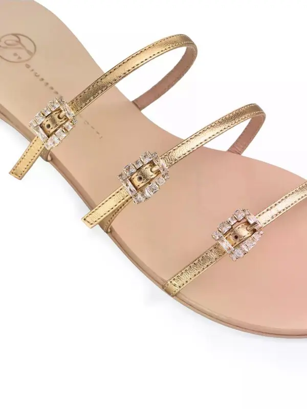 TEMPERLEY LONDON Eclipse Flat Sandals - Gold
