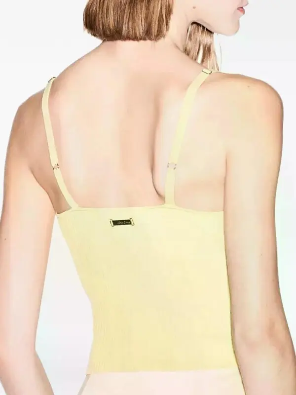 Armani Exchange Ribbed Knit V-neck Top