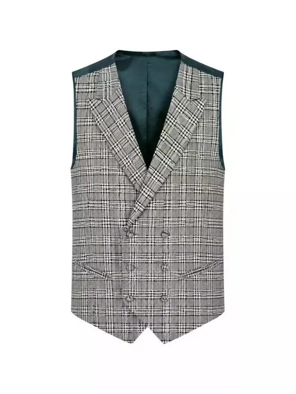 ETIEM TEXTIL S.L. Double-breasted Waistcoat With Peak Lapels