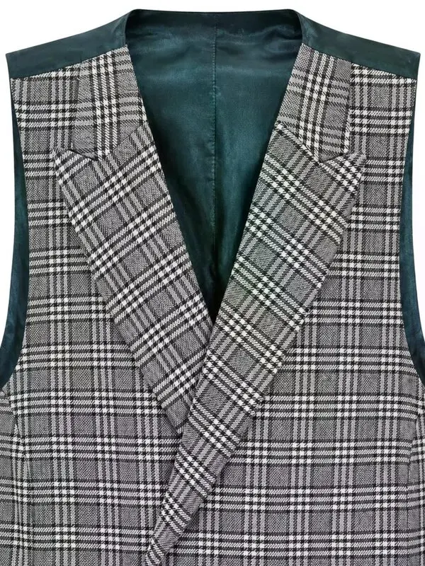 ETIEM TEXTIL S.L. Double-breasted Waistcoat With Peak Lapels