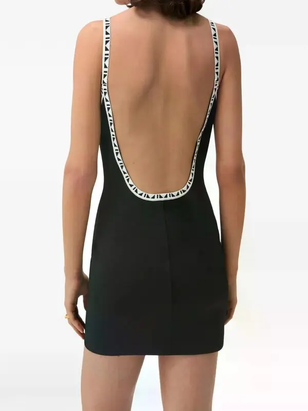 Versace Stretch Viscose Jacquard Mini Dress