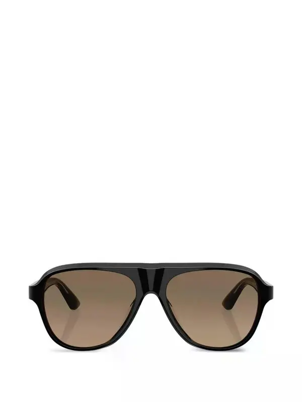 Oliver Spencer Pilot Sunglasses - Black