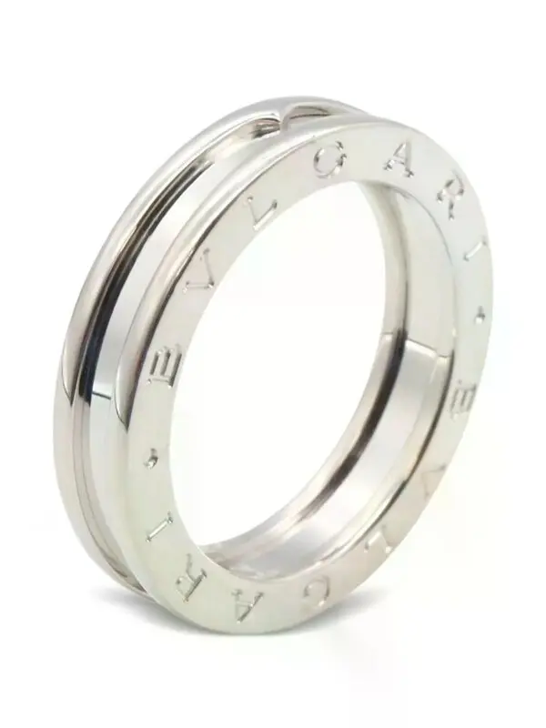 BVLGARI B.zero1 Band Ring In White Gold - Silver