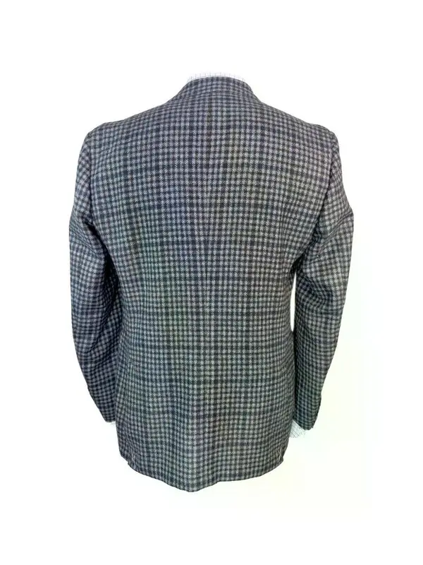 Luciano Barbera Check Single-breasted Suit Jacket