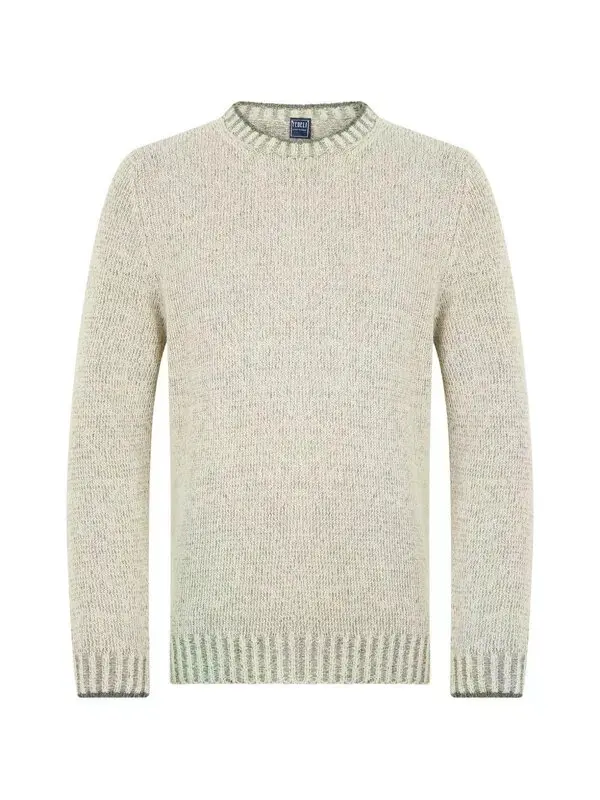 Fedeli Crew Neck Chunky Knit Sweater