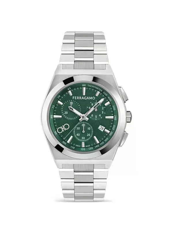FERRAGAMO Vega Upper East Chrono 40mm Watch - Green