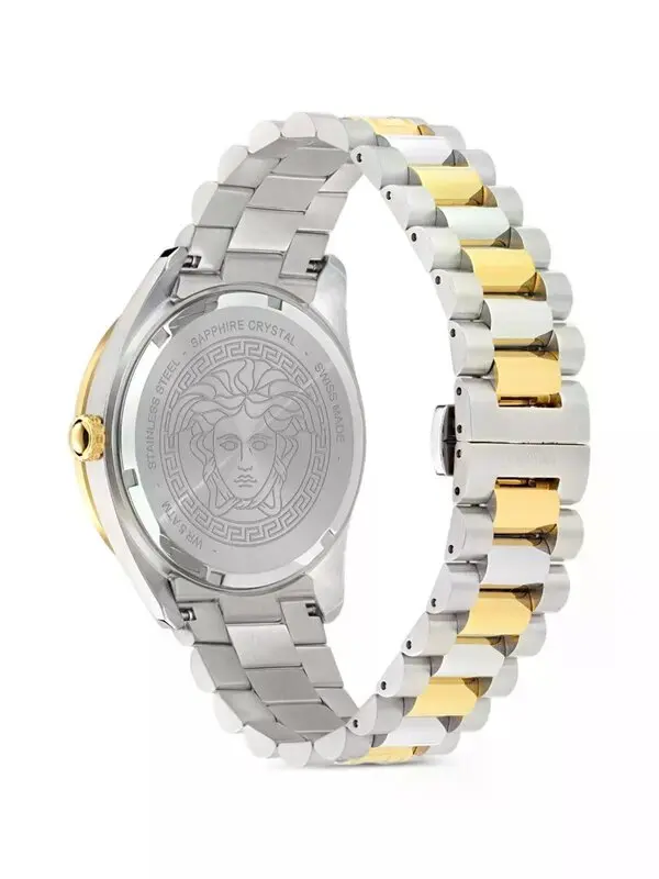 Versace V-dome Chronograph Watch With -tone Dial