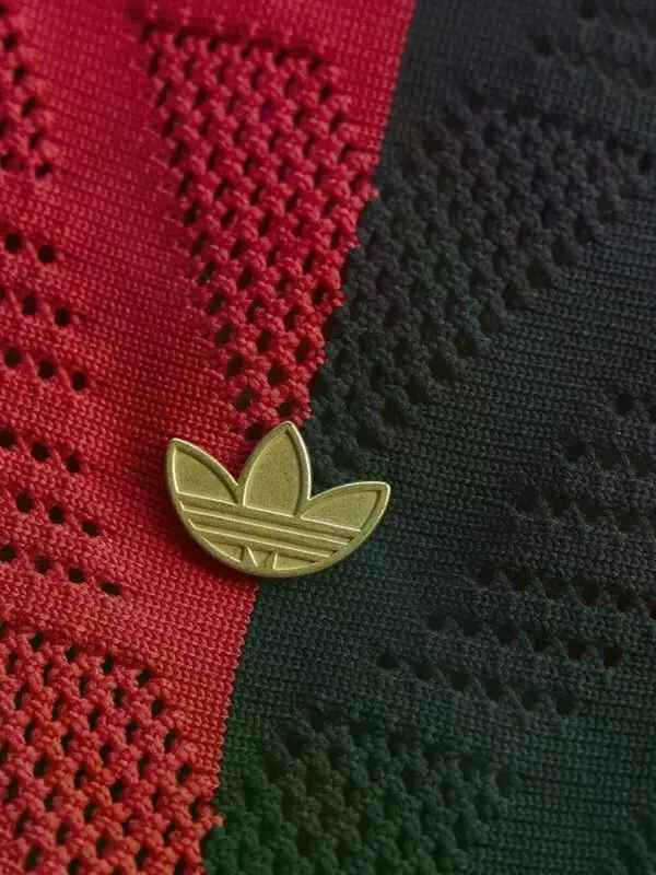 Adidas Striped Short-sleeve Polo Shirt