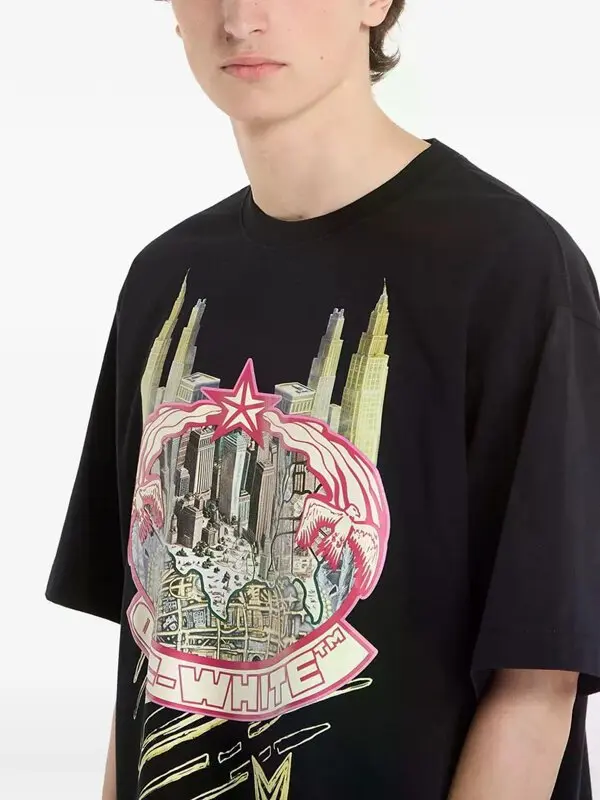 Off-White Big Frame World Skate Graphic-print T-shirt