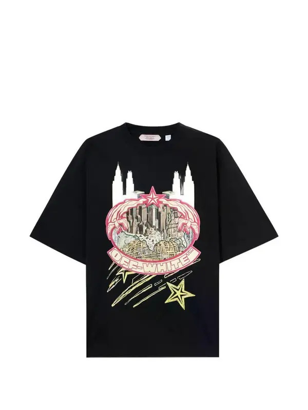 Off-White Big Frame World Skate Graphic-print T-shirt