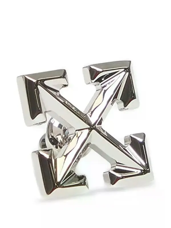 Off-White Arrow Single Earring - Silver