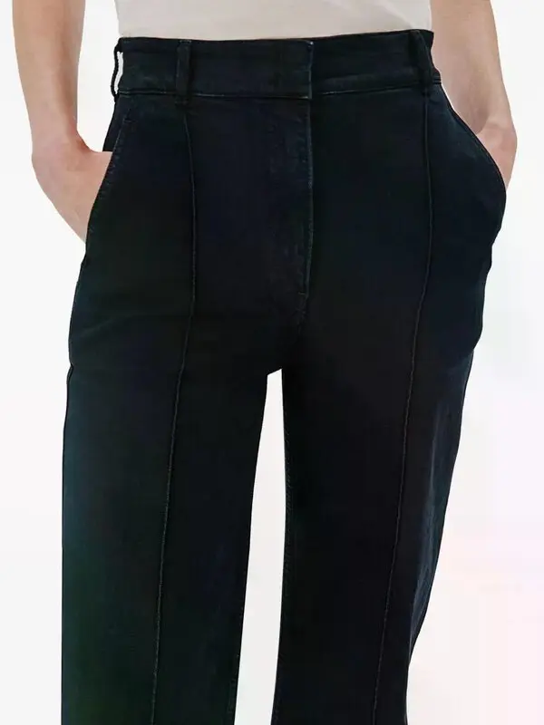 Another Tomorrow High-waisted Straight-leg Jeans