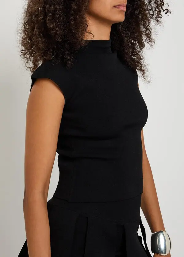 A.W.A.K.E. Mode Close-knit Mock Neck Top