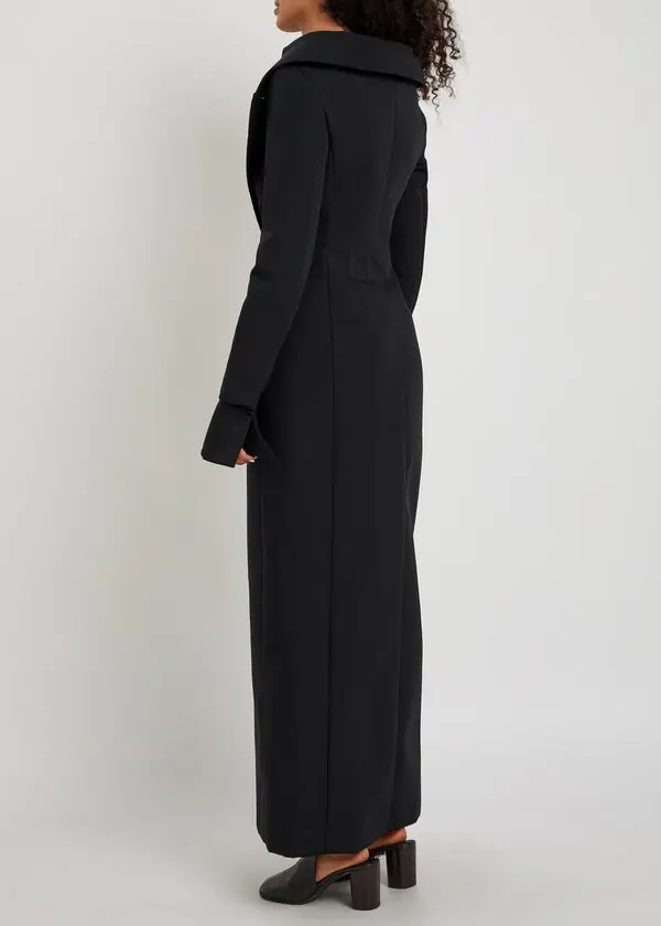 A.W.A.K.E. Mode Off-the-shoulder Maxi Blazer Dress