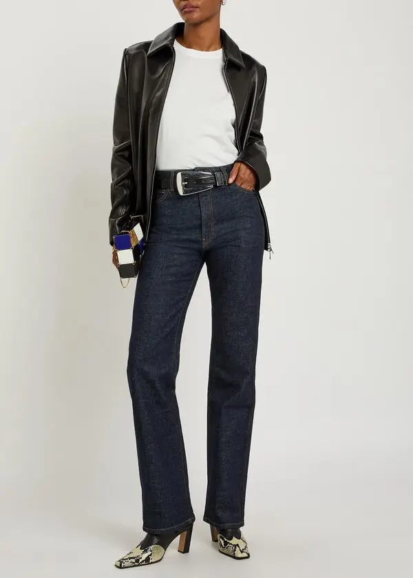 Khaite Danielle Slim Straight-leg Jeans