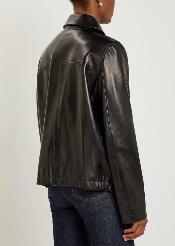 Khaite Jackson Leather Jacket