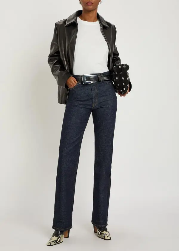 Khaite Jackson Leather Jacket