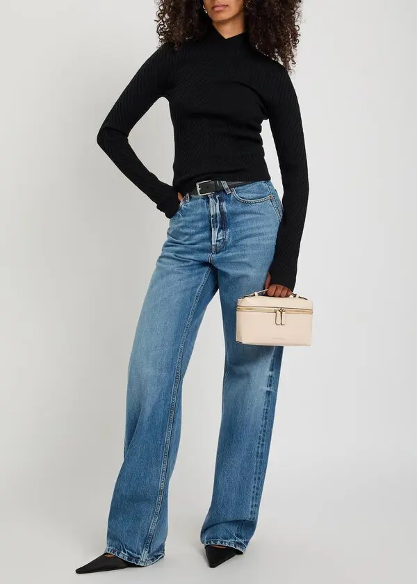 Victoria Beckham Georgia Ribbed Merino Wool Jumper