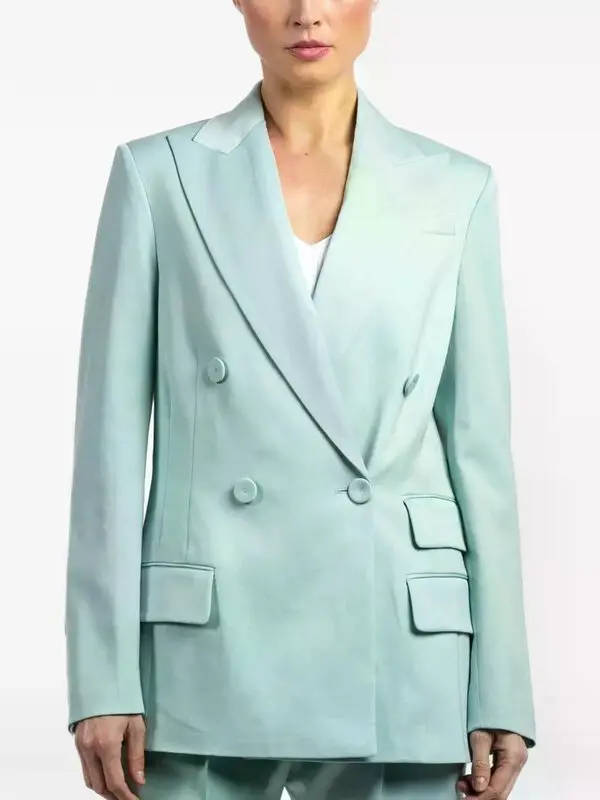 Another Tomorrow Double-breasted Blazer